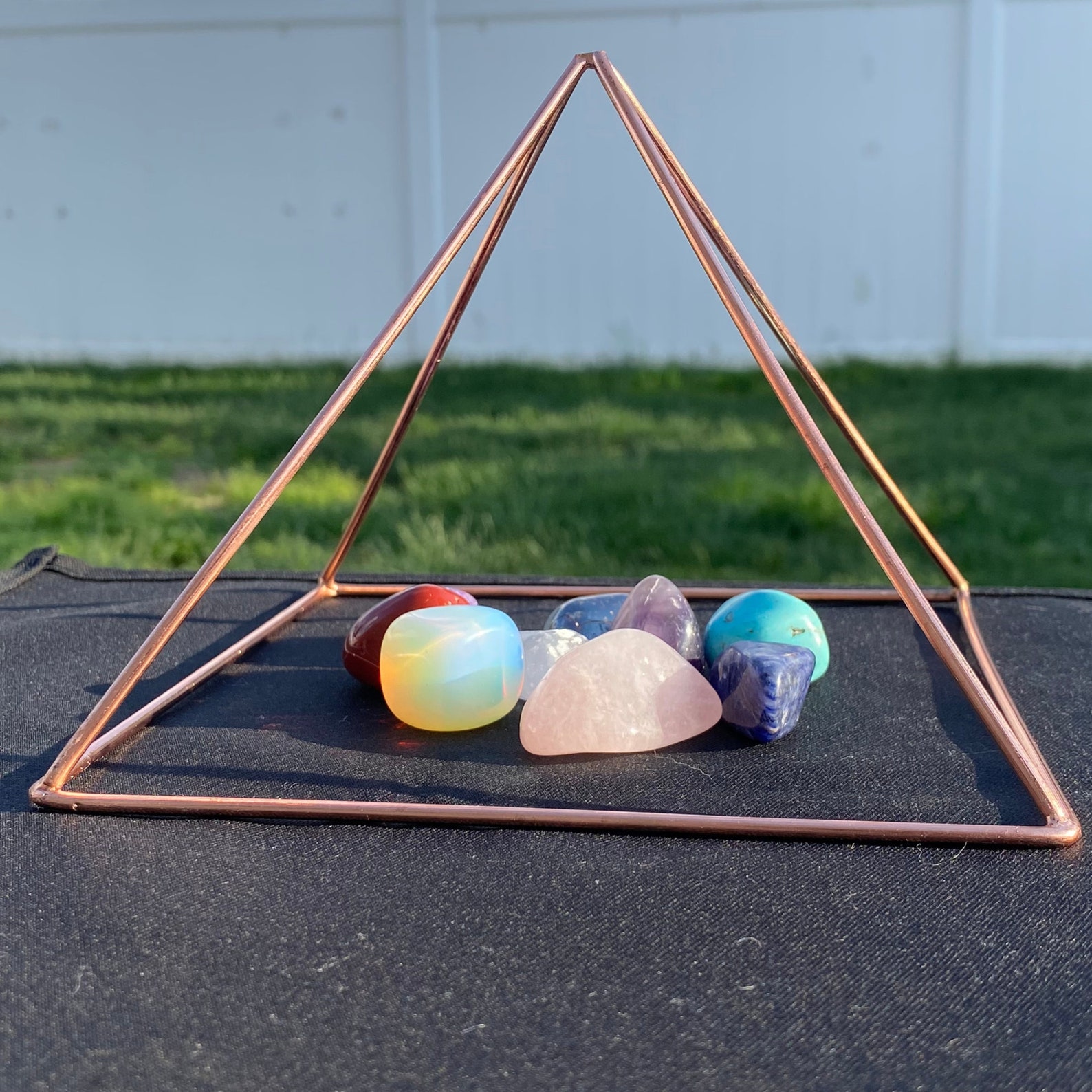 6 Copper Pyramid Energizer Copper Charging Pyramid - Etsy