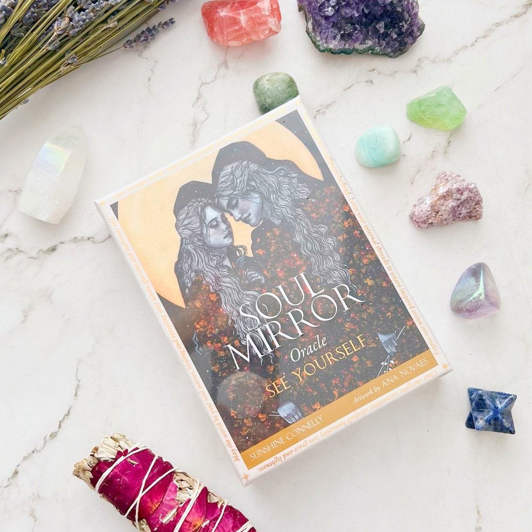 Soul Mirror Oracle Cards by Sunshine Connelly | 42 Oracle Card Deck & 120 Page Full-color ...