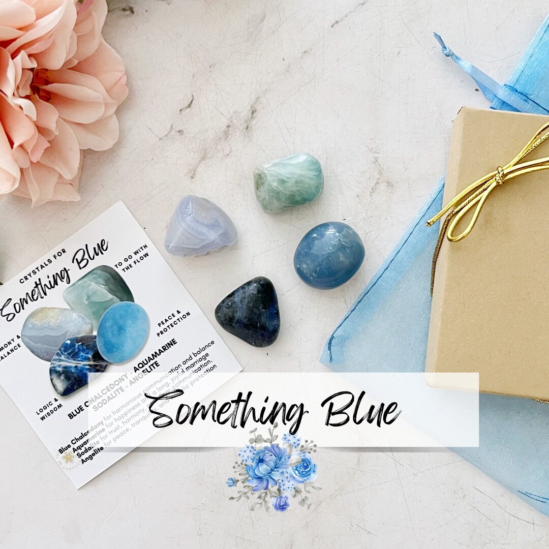 Something Blue Crystal Set, Bridal Crystal Kit, Unique Bride Gift Idea ...