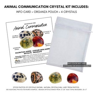 Animal Communication Crystal Set | Crystals for Pets, Dogs, Cats | Pet ...