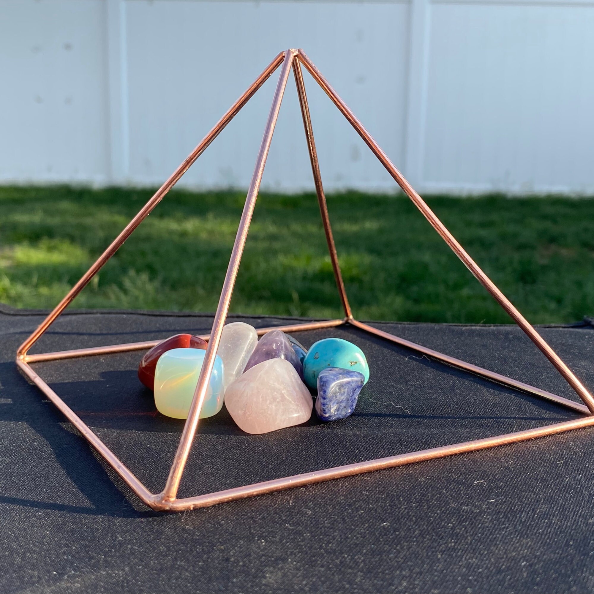 6 Copper Pyramid Energizer Copper Charging Pyramid - Etsy