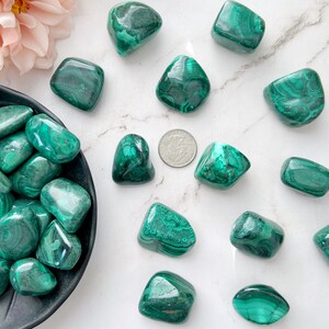 Malachite Tumbled Stones | Polished Malachite Crystal Gemstones | Shop ...