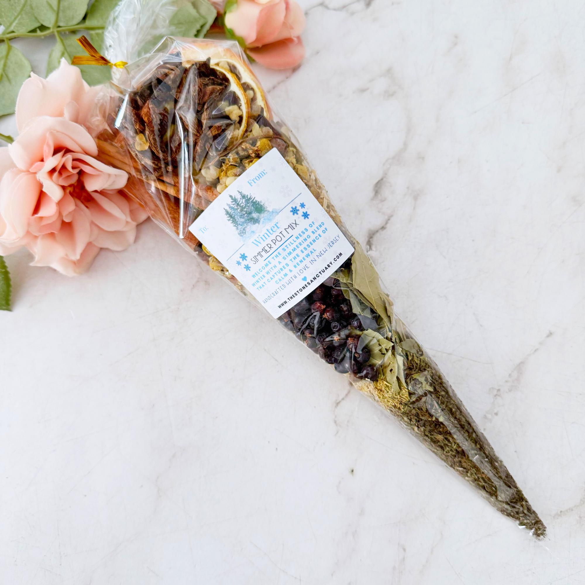 Winter Simmer Pot Mix | Handcrafted Winter Aromatherapy | Holiday ...