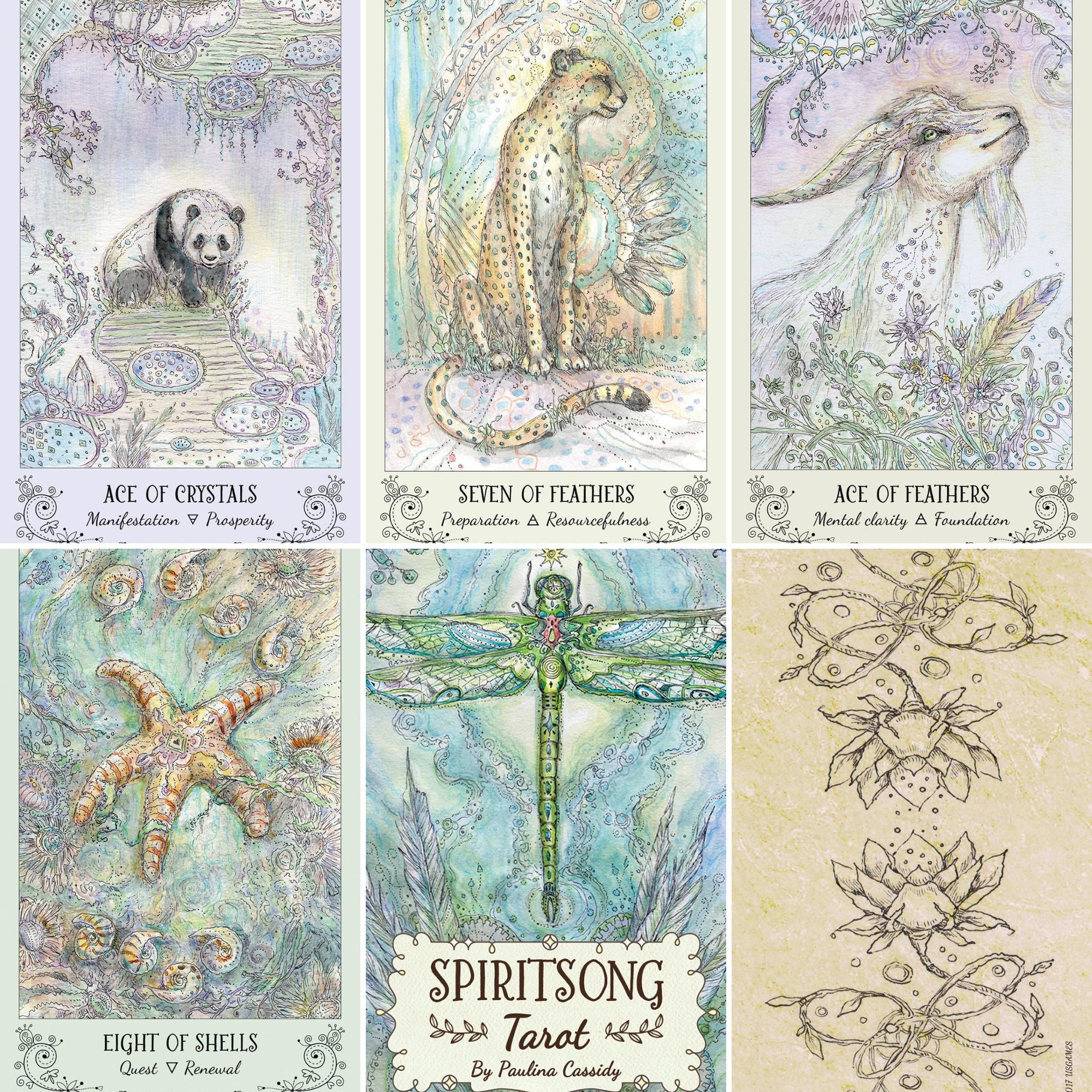 Spiritsong Tarot Card Deck by Paulina Fae Spiritsong Tarot - Etsy