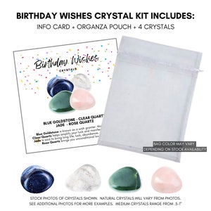 Happy Birthday Crystal Set, Birthday Wishes Crystal Kit, Make a Wish ...