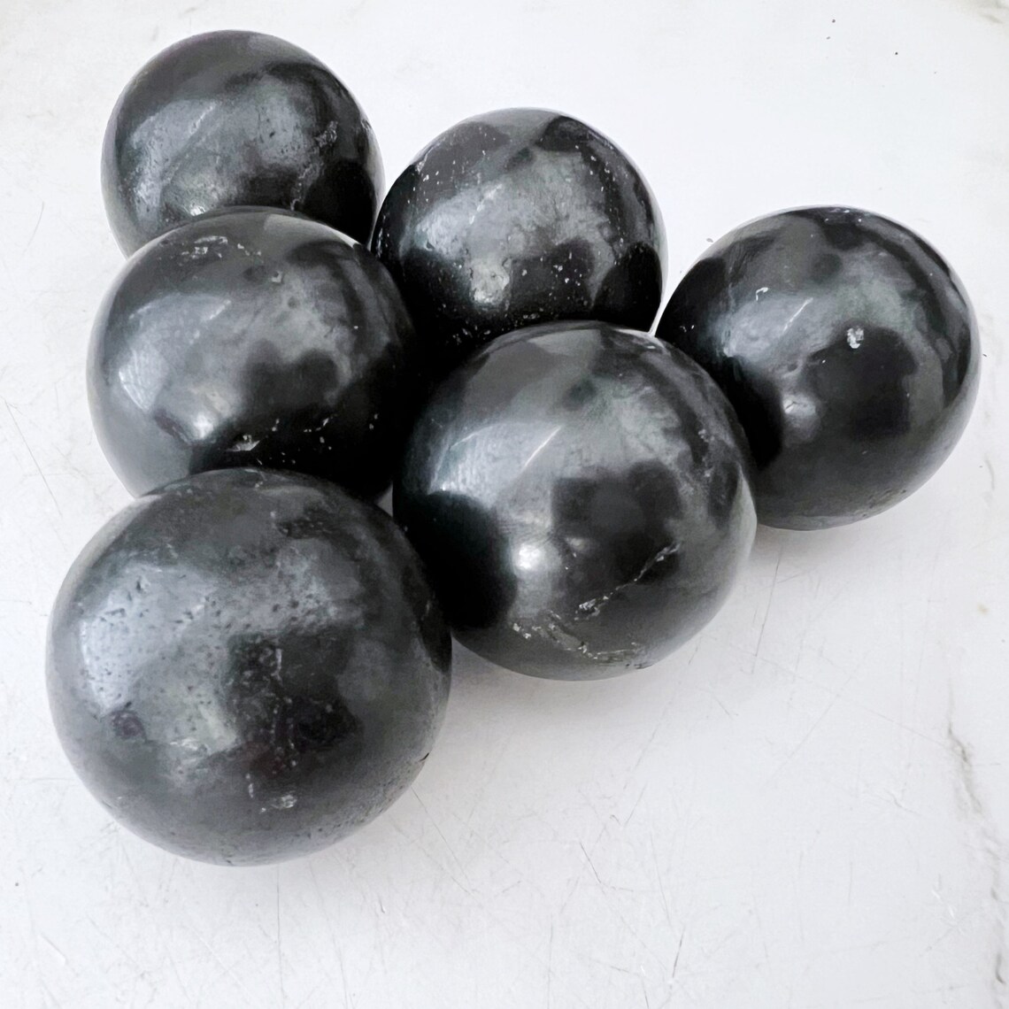 Shungite Crystal Ball | 40mm Black Shungite Crystal Sphere, Orb ...