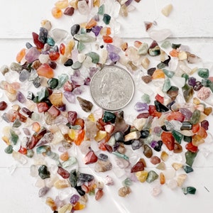 Mixed Crystal Chips | Mini Assorted Mixed Roller Ball Natural Crystal ...