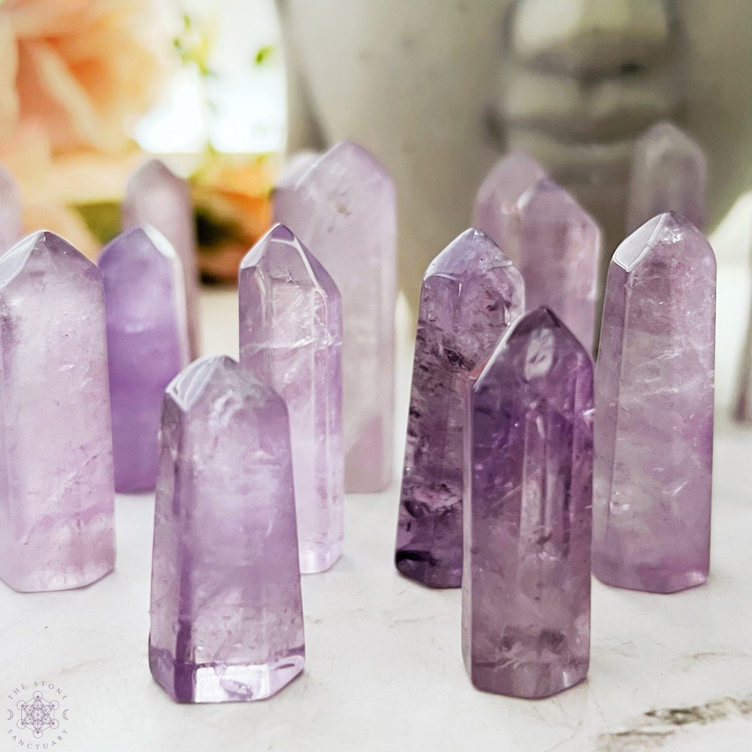 Amethyst Crystal Point | 1-2" Amethyst Points for Grids, Jewelry, Wire ...