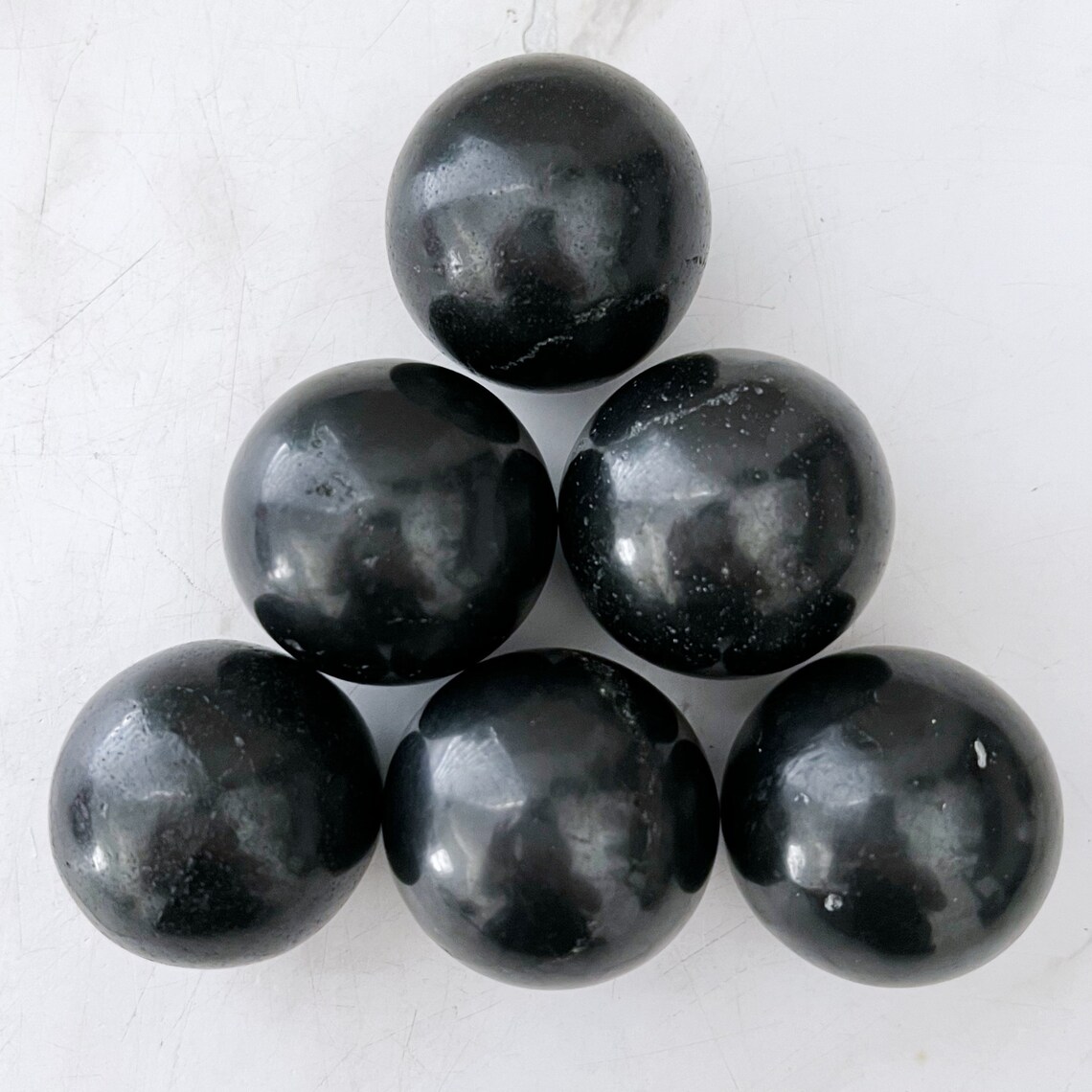 Shungite Crystal Ball | 40mm Black Shungite Crystal Sphere, Orb ...
