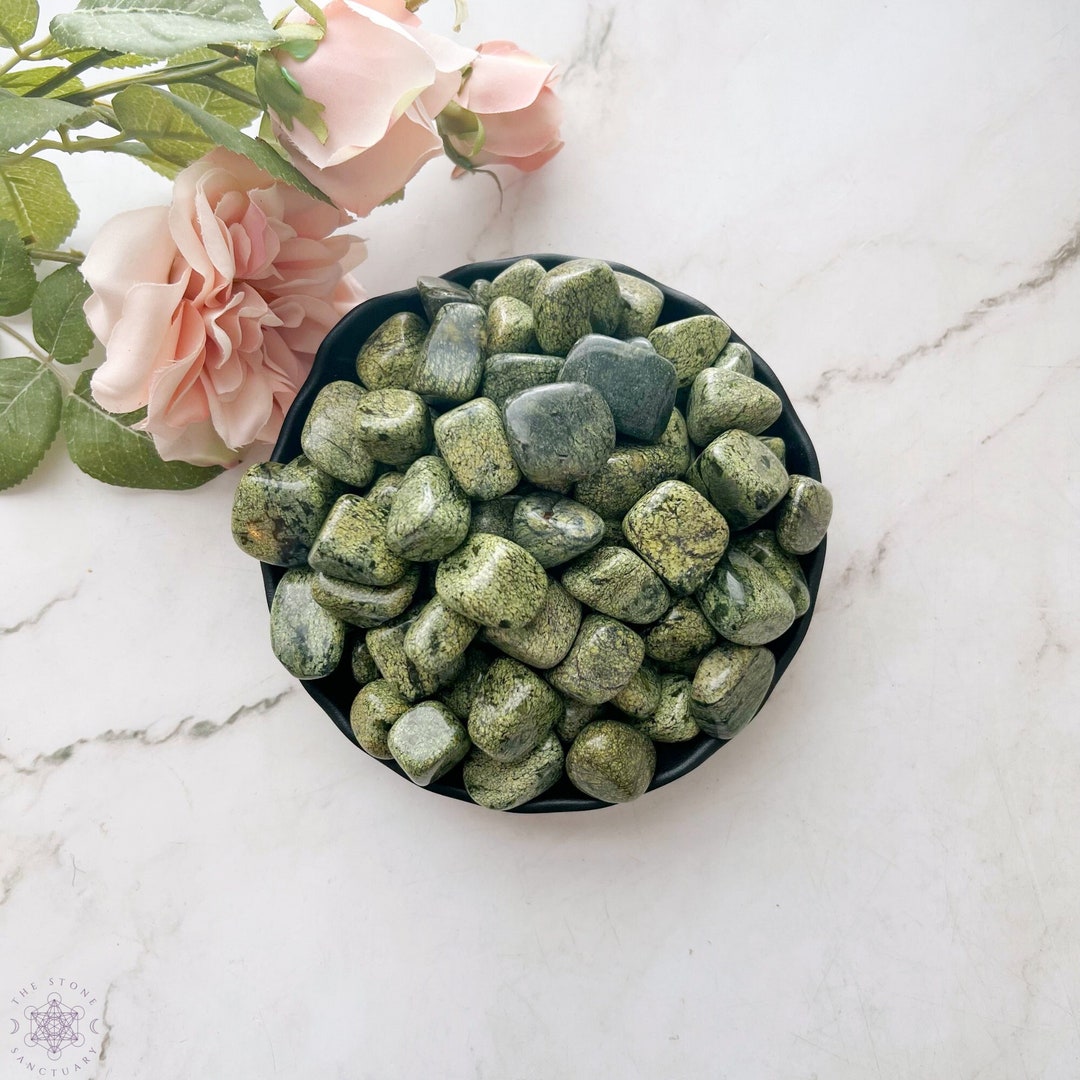 Asterite Tumbled Stones Polished Asterite Serpentine Crystals Shop ...