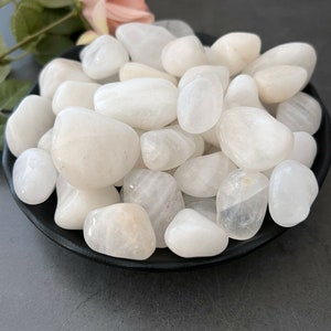 Snow Quartz Tumbled Stones Polished White Snow Quartz Crystal Gemstones ...