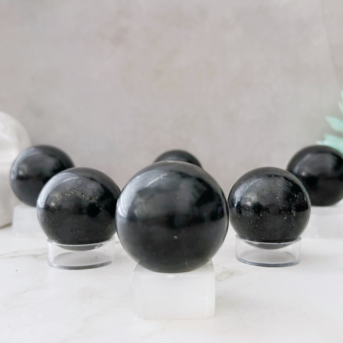 Shungite Crystal Ball | 40mm Black Shungite Crystal Sphere, Orb ...