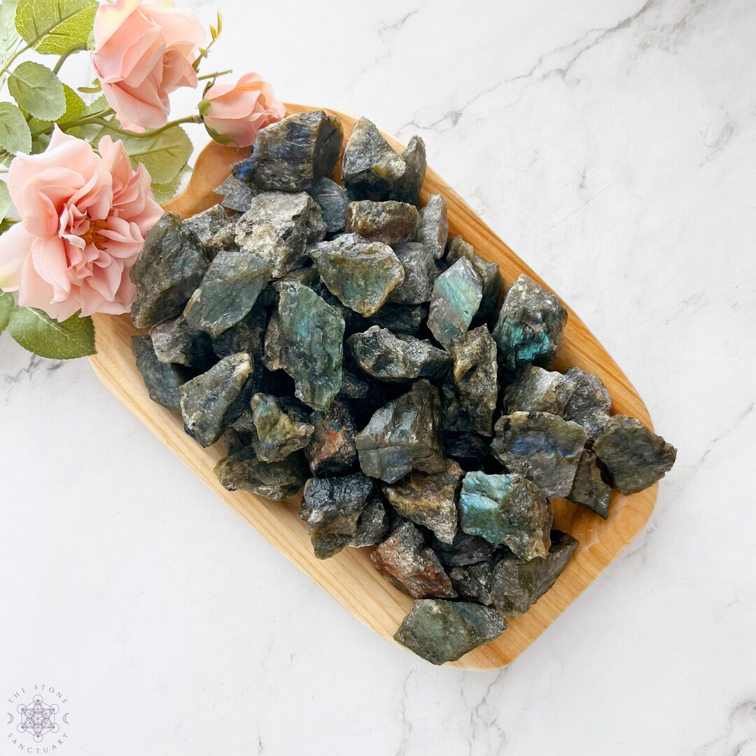 Raw Labradorite Stones Rough Natural Unpolished Labradorite Crystal ...