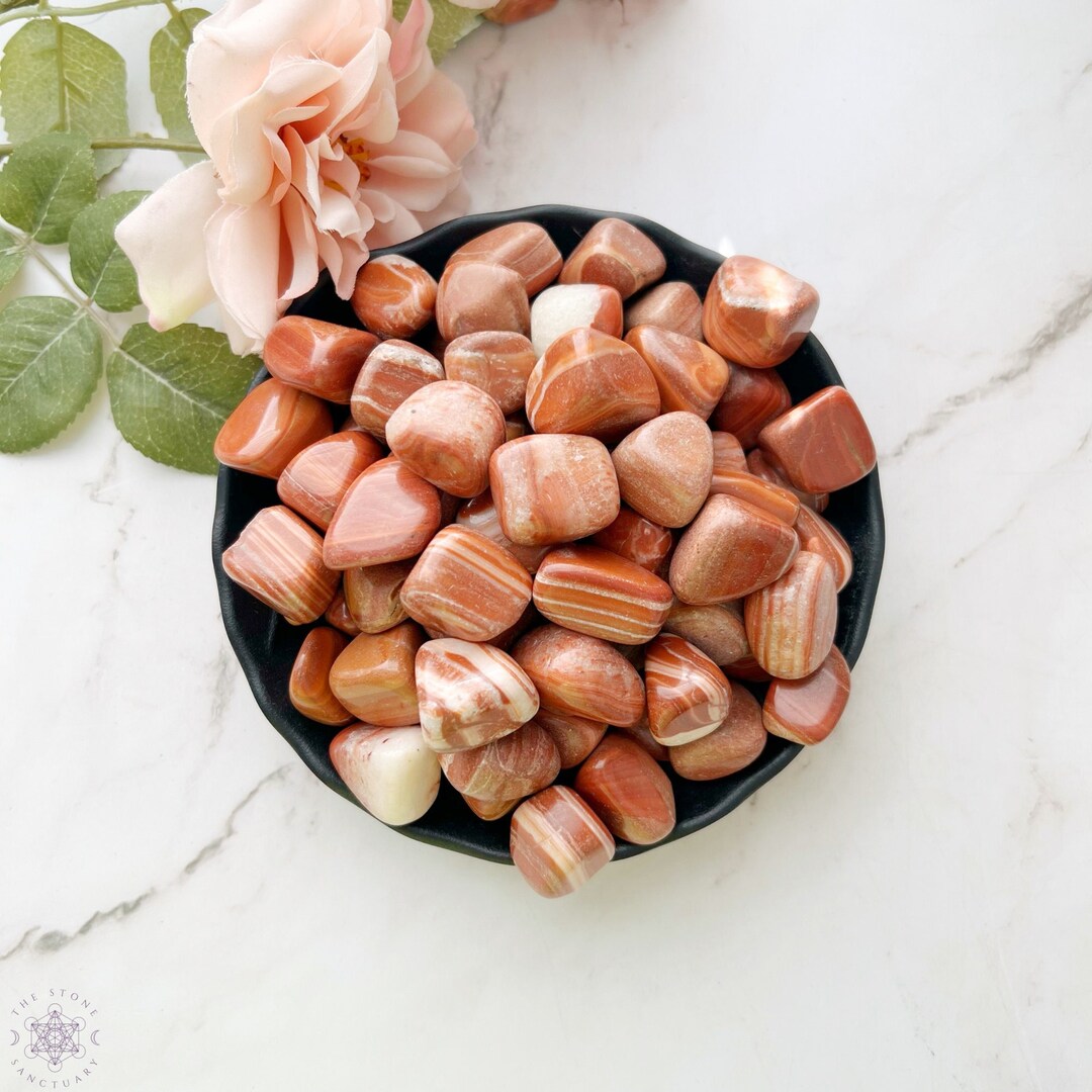 Red Malachite Tumbled Stones | Polished Red Malachite, Banded Red ...