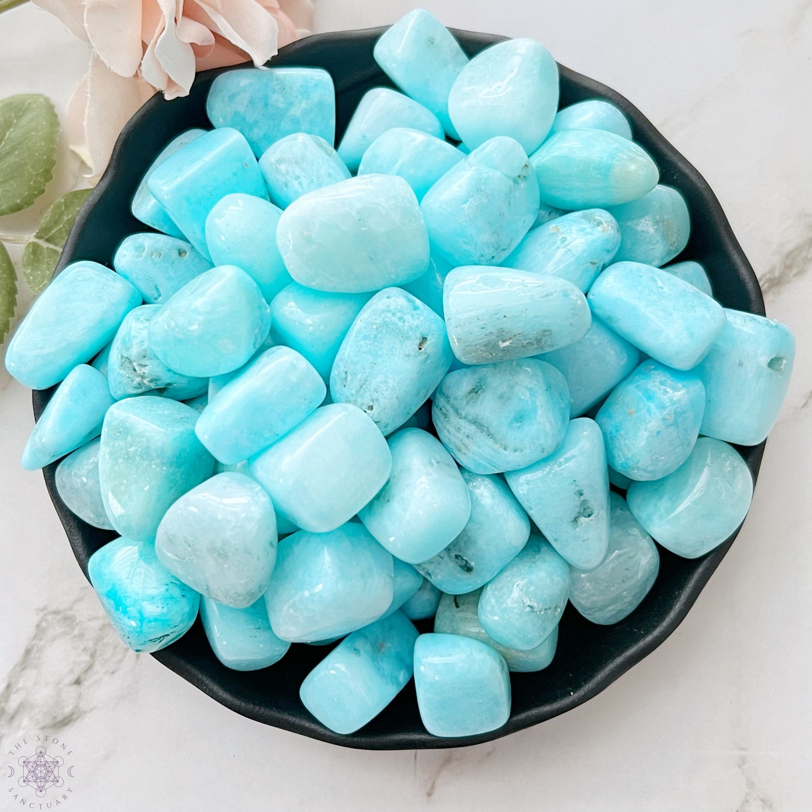Blue Aragonite Tumbled Stones | Polished Blue Aragonite Crystal | Shop ...