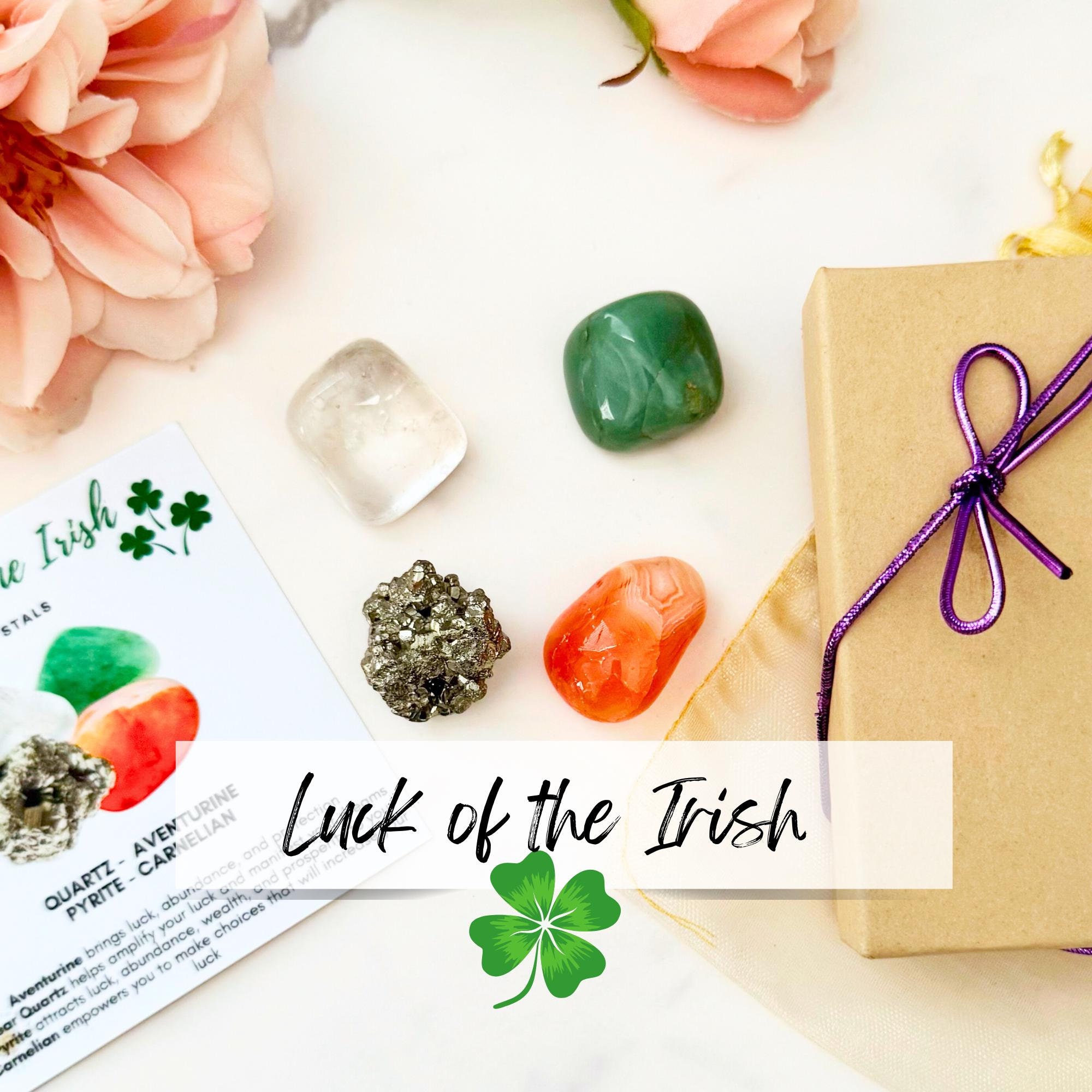 Luck of the Irish Crystal Set | St. Patrick's Day Lucky Crystal Kit ...