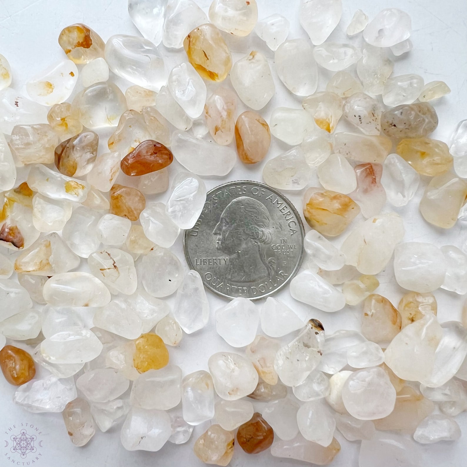 Golden Healer Quartz Crystal Chips | Mini Gemstone Pieces for Orgone ...