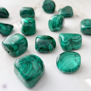 Malachite Tumbled Stones | Polished Malachite Crystal Gemstones | Shop ...