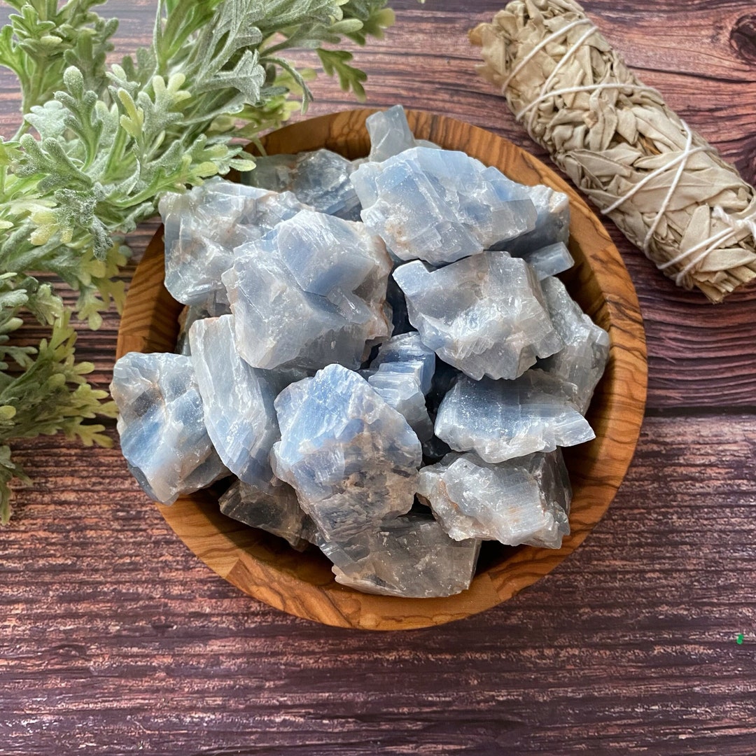 Raw Blue Calcite Stones | Rough Blue Calcite Crystal, Gemstones | Shop ...
