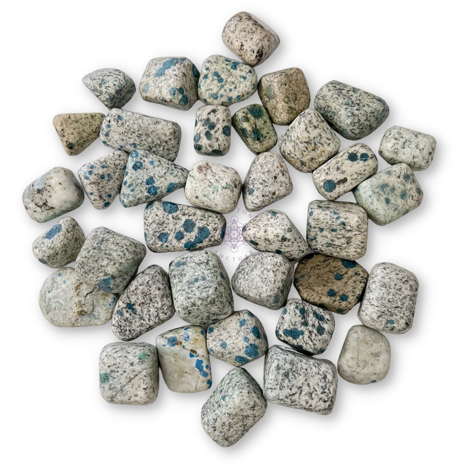 K2 Jasper Tumbled Stones | Azurite in Quartz | Polished K2 Crystal ...