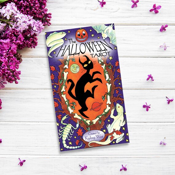 Halloween Tarot Card Deck by Kipling West 78 Halloween Tarot - Etsy