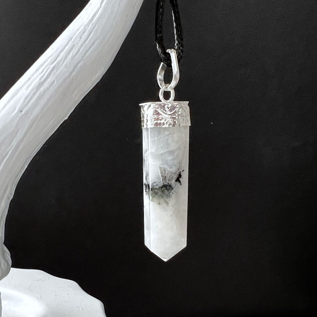 Rainbow Moonstone Point Pendant | Polished Rainbow Moonstone Point ...