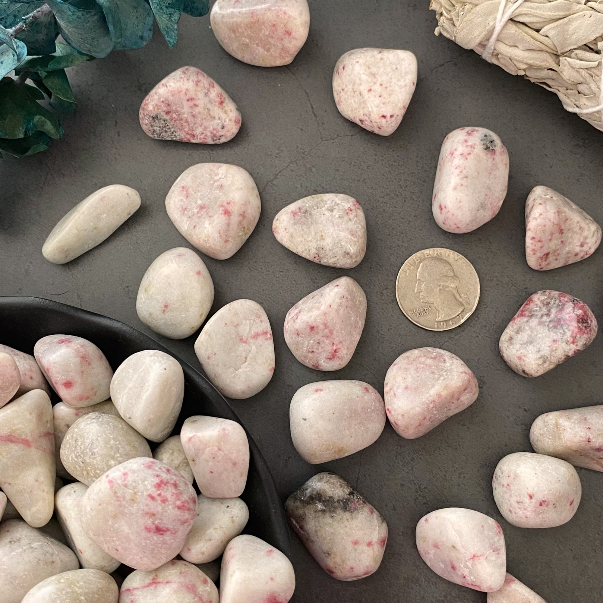 Cinnabar Tumbled Stones | Polished Cinnabar Crystal Gemstones ...