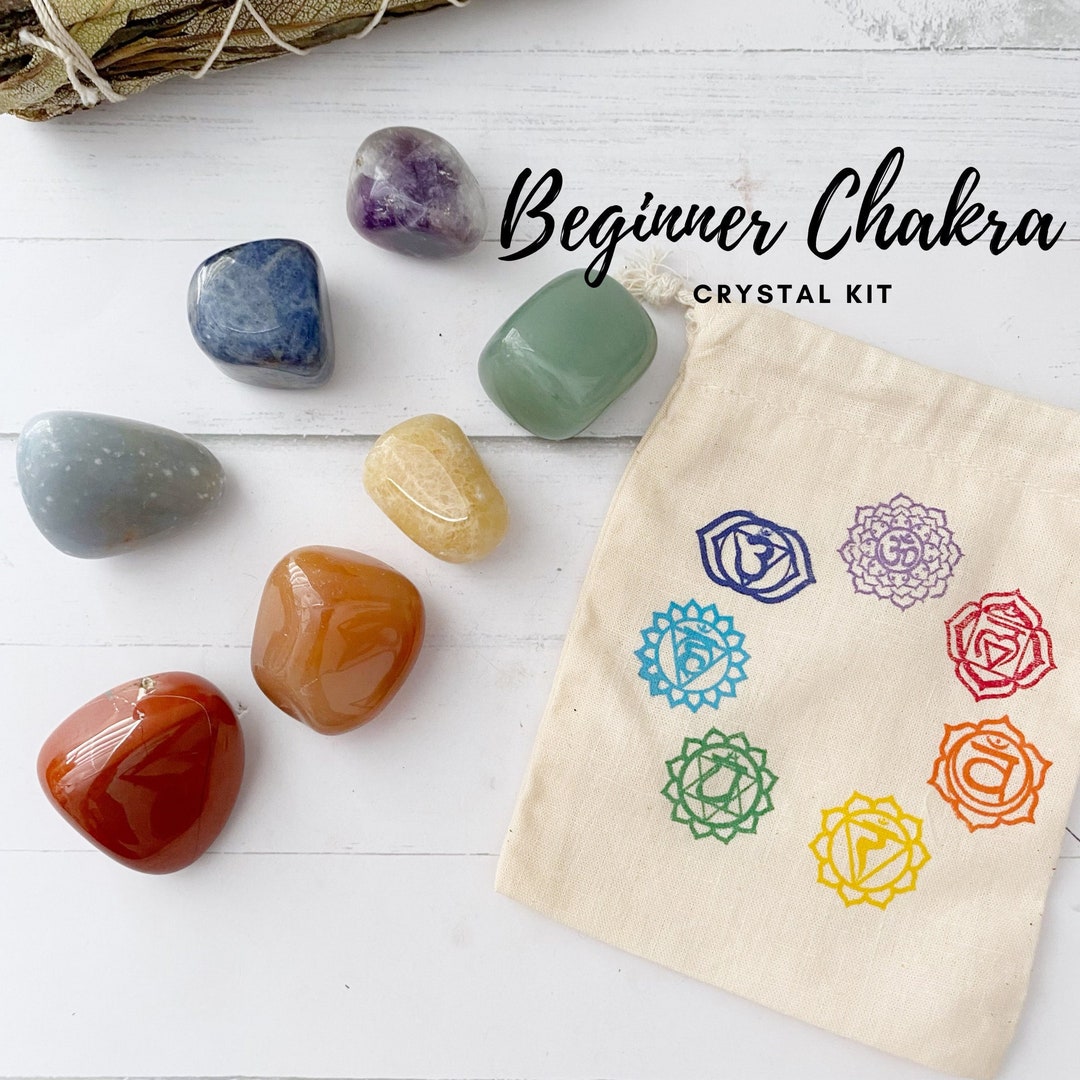 7 Chakra Crystal Beginner Set | Polished Chakra Tumbled Stones ...