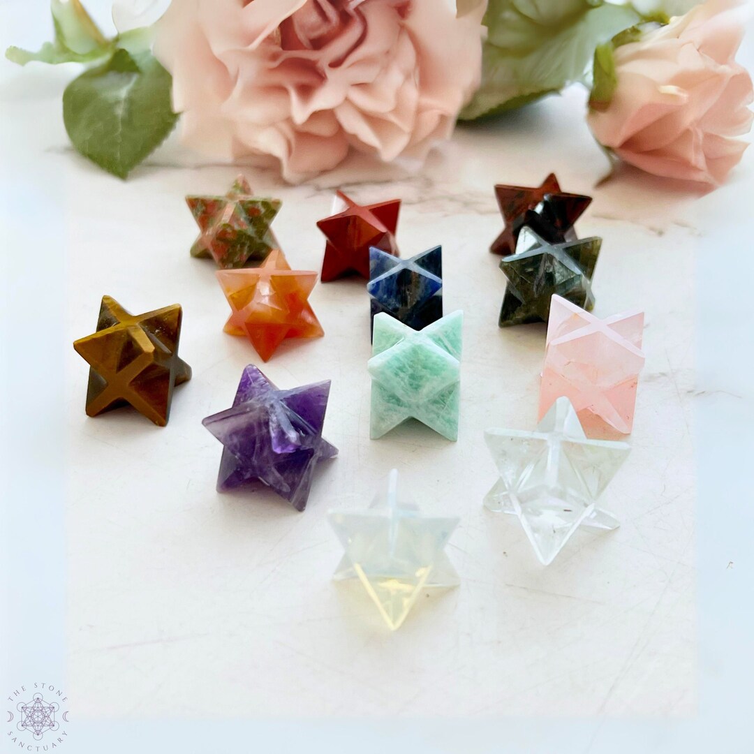 Mini Merkaba Crystal Star | Choose Your Crystal | Sacred Geometry ...
