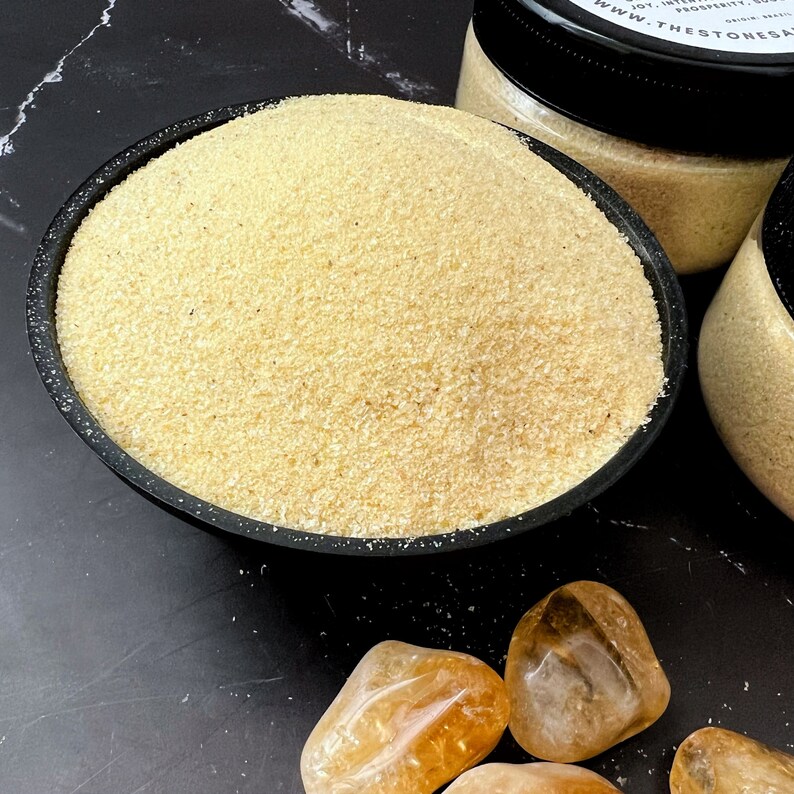 Citrine Sand | Citrine Gemstone Sand | 180 G Craft Sand, Citrine ...