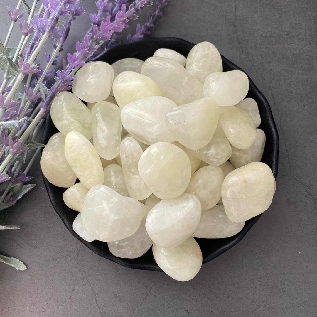 Lemon Quartz Tumbled Stones | Polished Natural Lemon Quartz Crystal ...