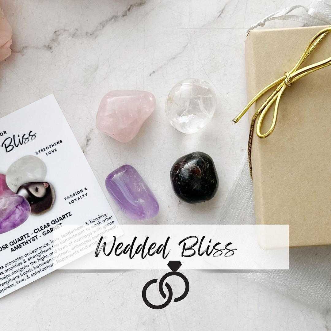 Wedding Crystal Set, Newlywed Crystals, Wedded Bliss Crystal Kit ...