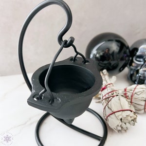 Mini Cast Iron Cauldron With Stand Kit & Optional Smudge | for Incense ...
