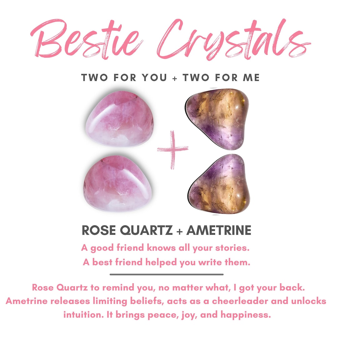 Crystals for My Bestie Bestie Crystals Best Friend Crystal - Etsy