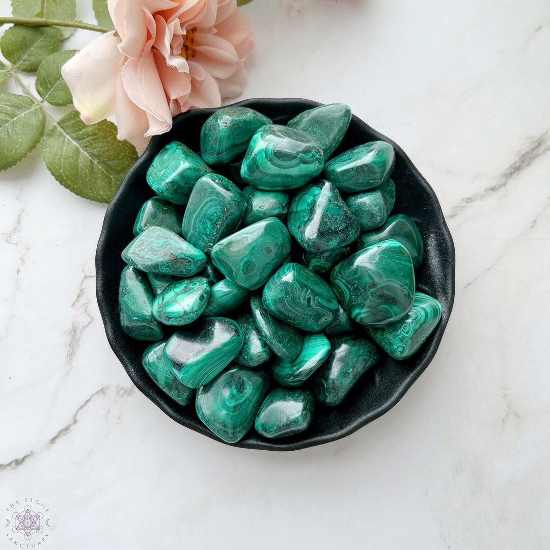 Malachite Tumbled Stones | Polished Malachite Crystal Gemstones | Shop ...