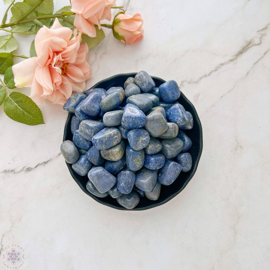 Dumortierite Tumbled Stones | Polished Dumortierite Crystal Gemstones ...