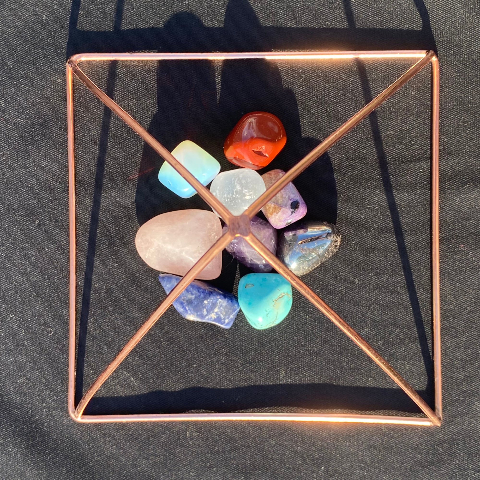 6 Copper Pyramid Energizer Copper Charging Pyramid - Etsy