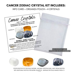 Cancer Crystals Cancer Zodiac Crystal Kit Crystals for - Etsy