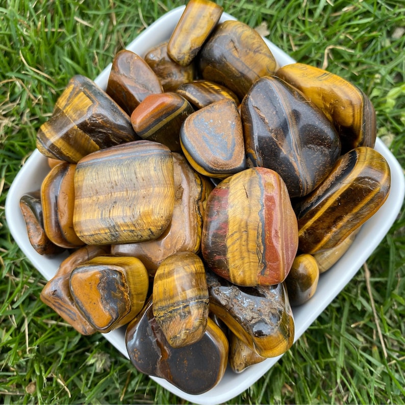 Tigers Eye Crystal Tiger Eye Stone Polished Tiger's - Etsy
