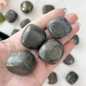 Covellite Tumbled Stones | Peruvian Covelline | Polished Covellite ...