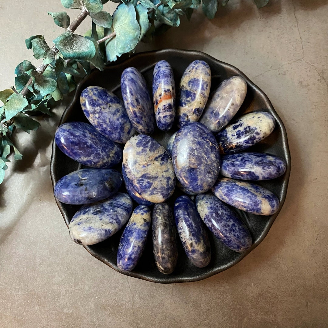 Sodalite Palm Stone | Polished Blue Sodalite Palmstone | Sodalite ...