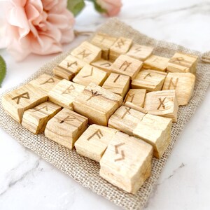 Wood Runes | Palo Santo Runes | Wood Rune Set | Witches Runes | 25 ...
