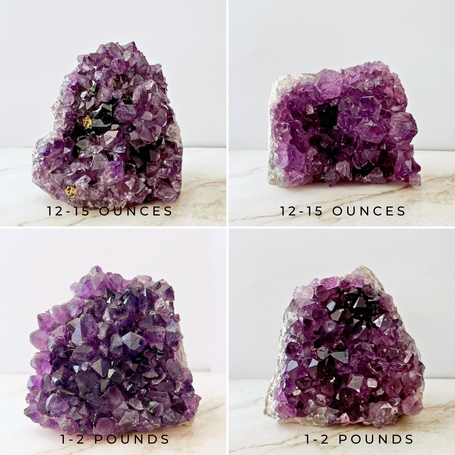 Amethyst Cut Base Clusters From Uruguay | Large 2-8" Grade A Purple ...