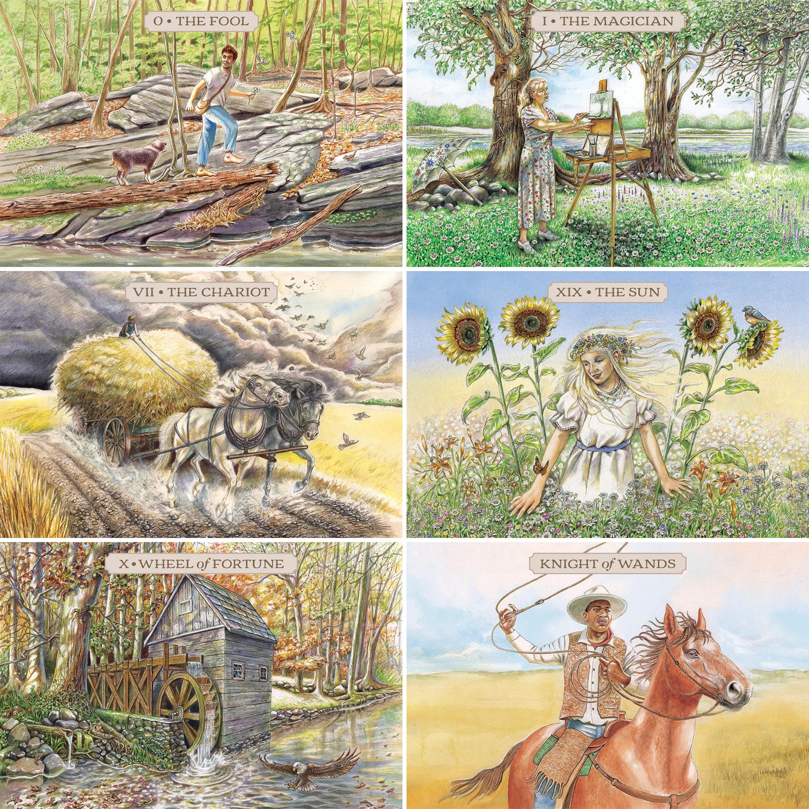 Pastoral Tarot Card Deck by Lynn Araujo | Deluxe Set Includes 78 ...