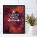 Fire Element in Metatron's Cube Poster Alchemy Symbols - Etsy