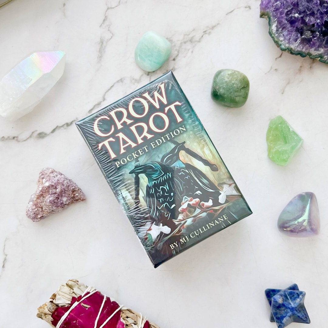 Crow Tarot Card Deck POCKET Edition by MJ Cullinane | 78 Card Crow ...
