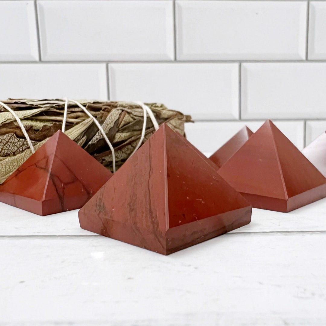 1 Red Jasper Pyramid Polished Mini Red Jasper Crystal Pyramid Shop ...