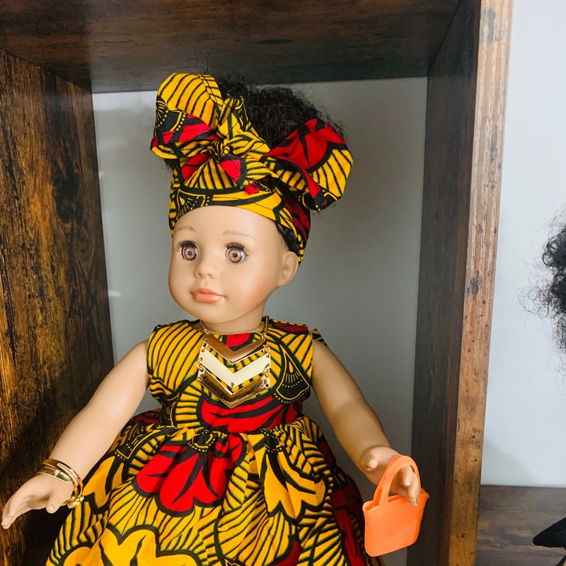 18 in Doll African Print - Etsy