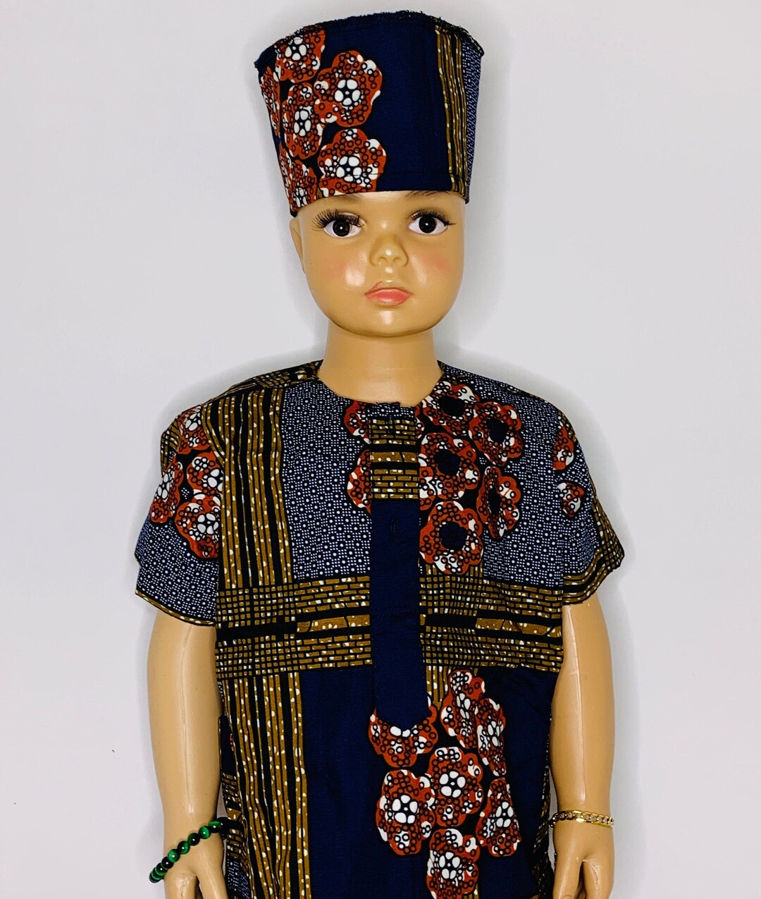 African Wax Boy Outfit, Ankara Boys' Outfit, Ankara Boys' Top and ...