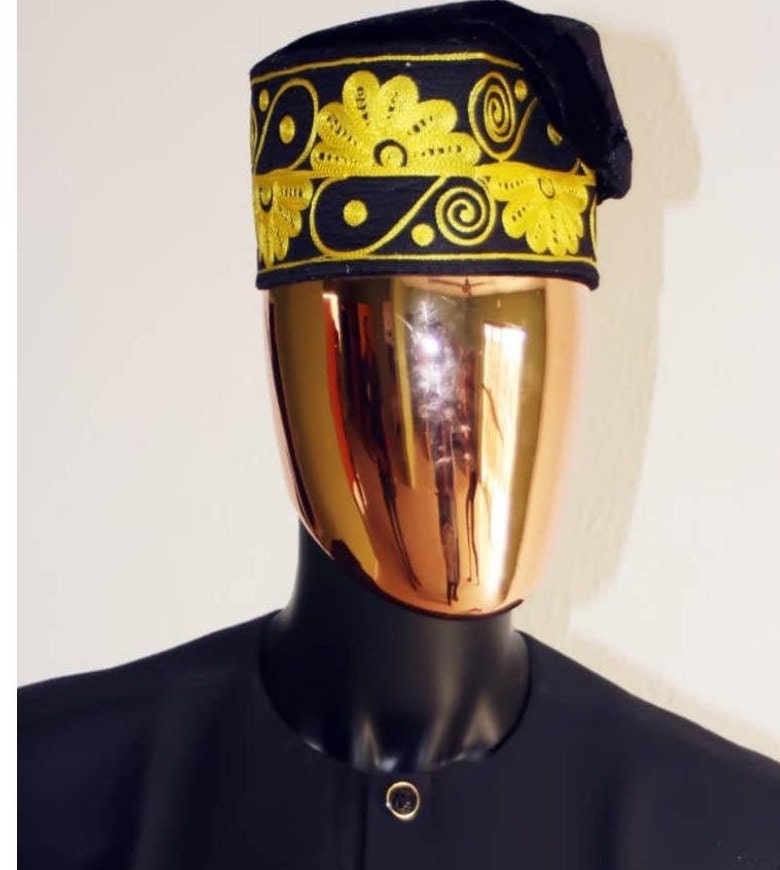 Goobi Velvet Men's Hat African Men's Hat Men's | Etsy